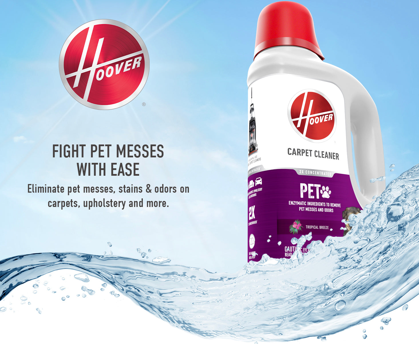 Hoover Paws & Claws Carpet Cleaner Solution (64oz)
