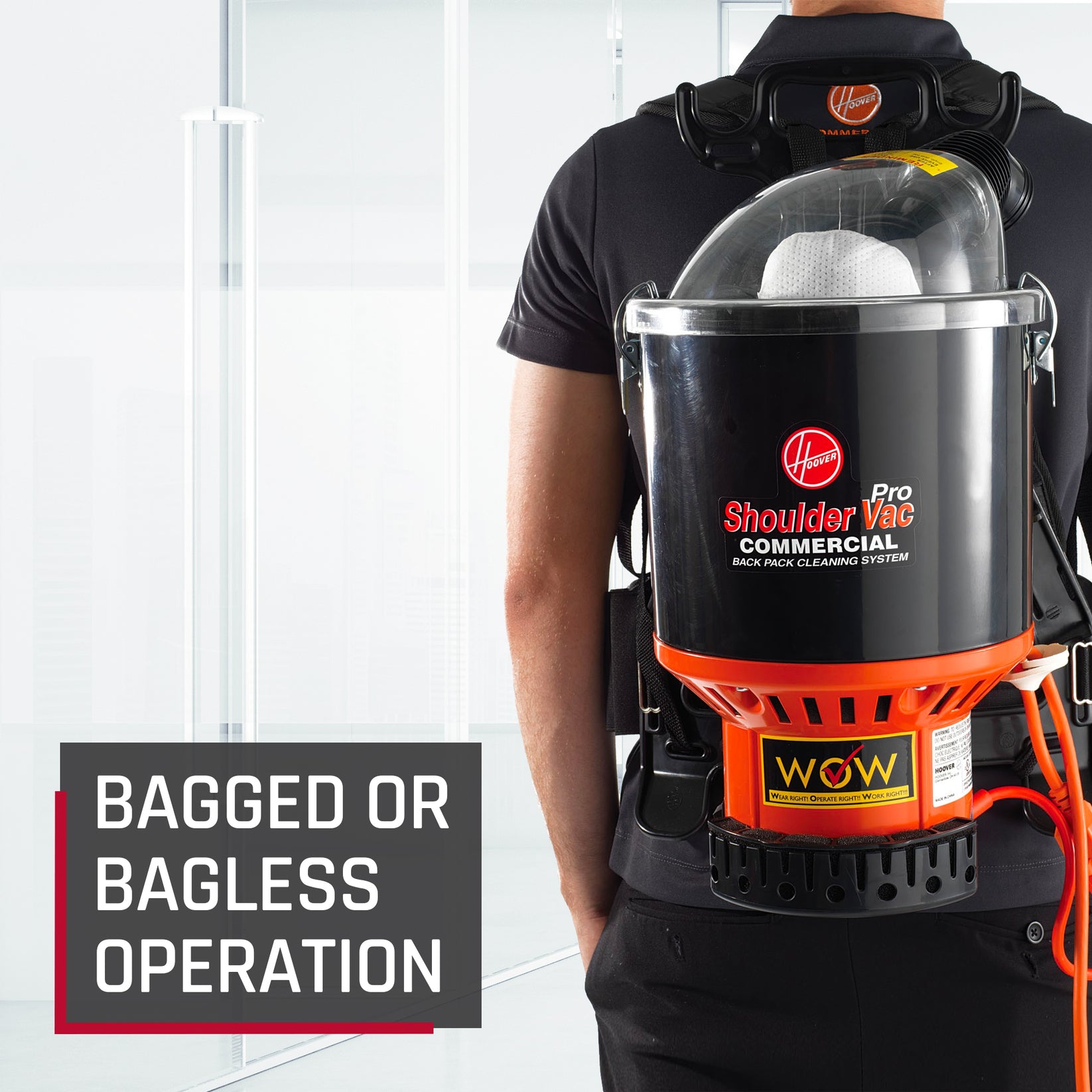 Commercial Shoulder Vac Pro Backpack Vacuum – Hoover