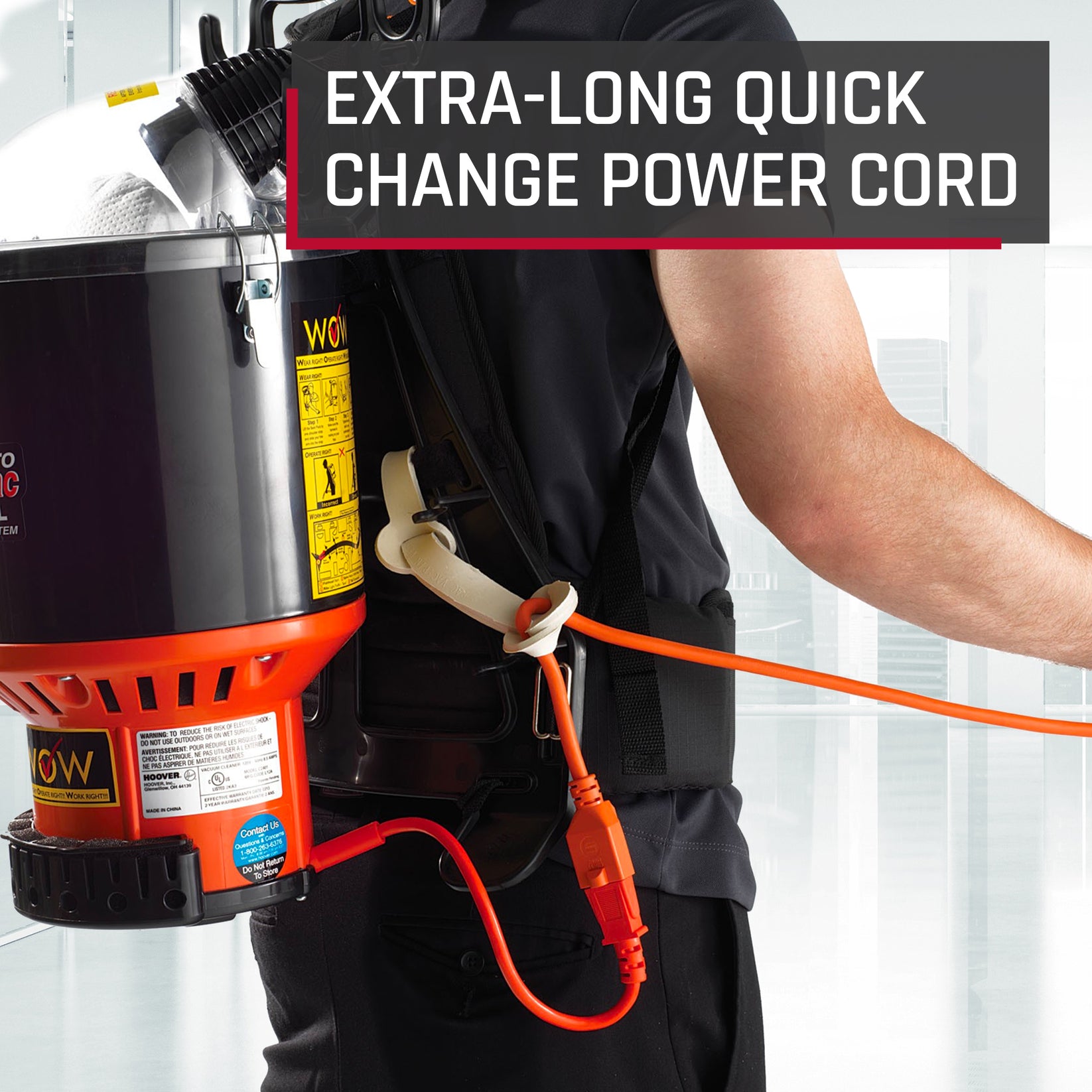 Commercial Shoulder Vac Pro Backpack Vacuum – Hoover