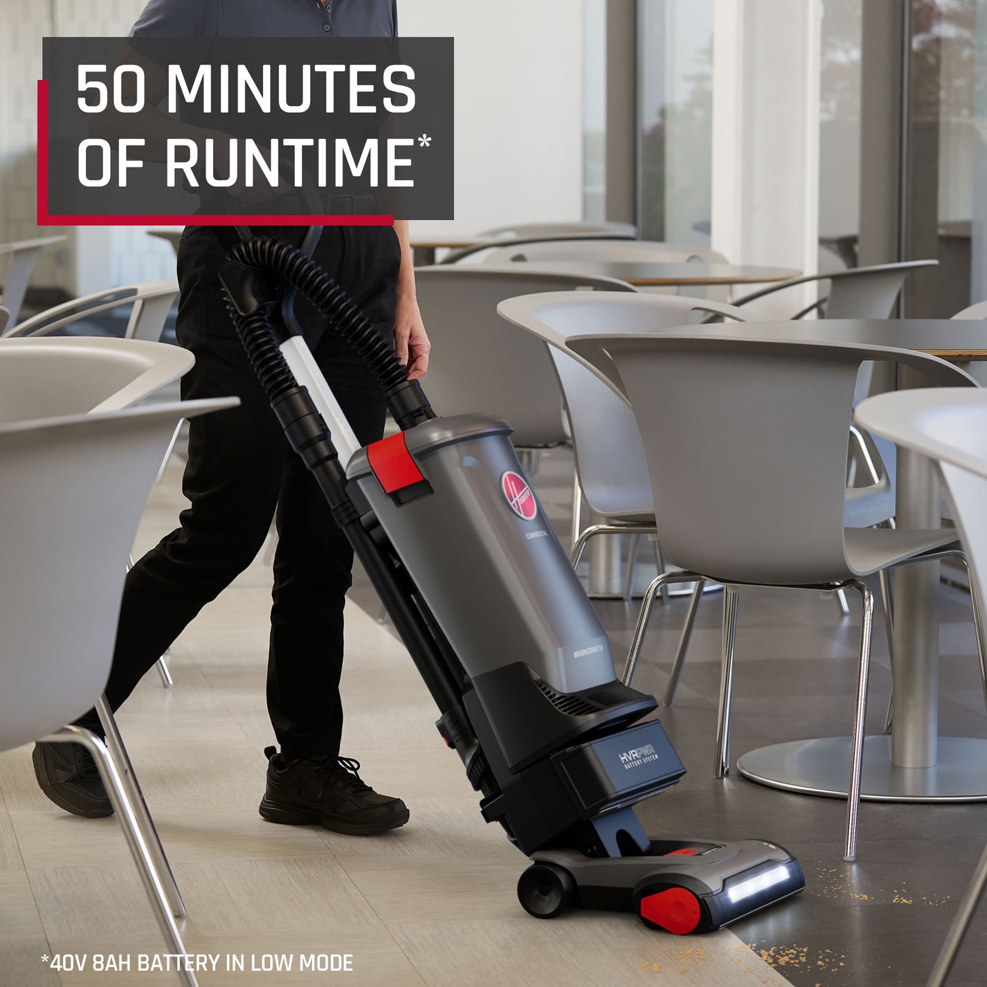 Commercial HVRPWR 12-Inch 40V Brushless Upright with Tools Kit – Hoover