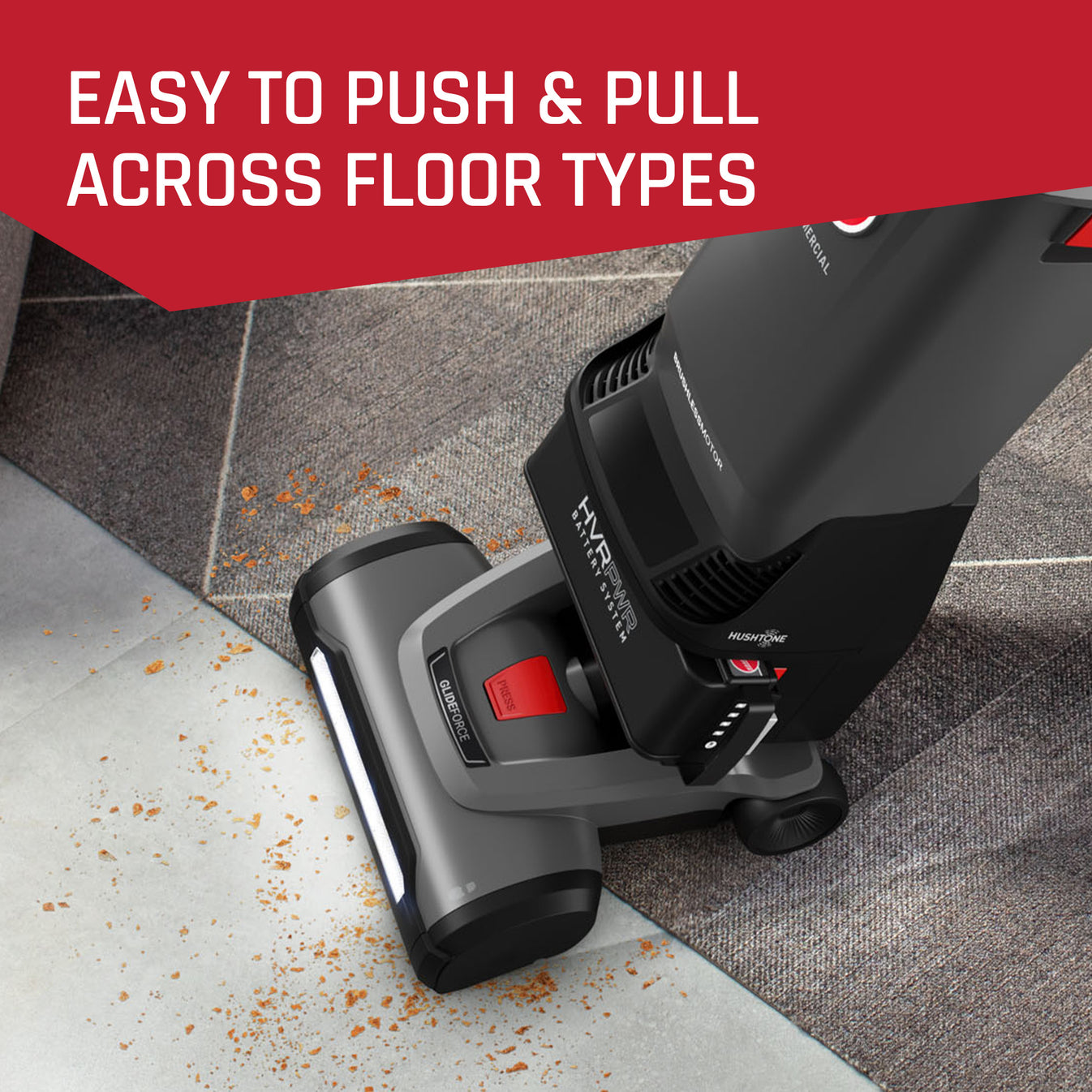 Commercial HVRPWR 12-Inch 40V Brushless Upright with Tools Kit – Hoover