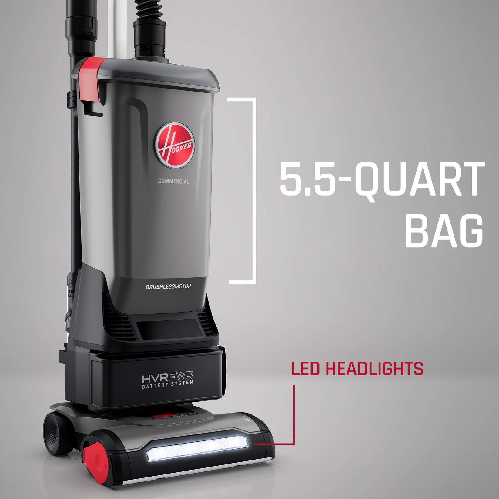 Commercial HVRPWR 12-Inch 40V Brushless Upright with Tools Kit – Hoover